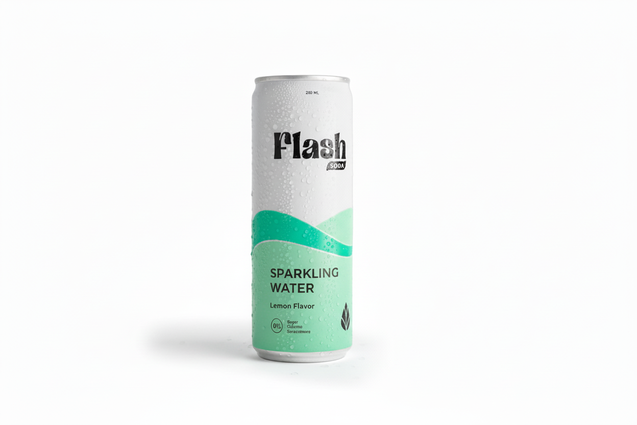 Flash Soda Sparkling Water – Lemon Flavor (250ml) – FoodVera