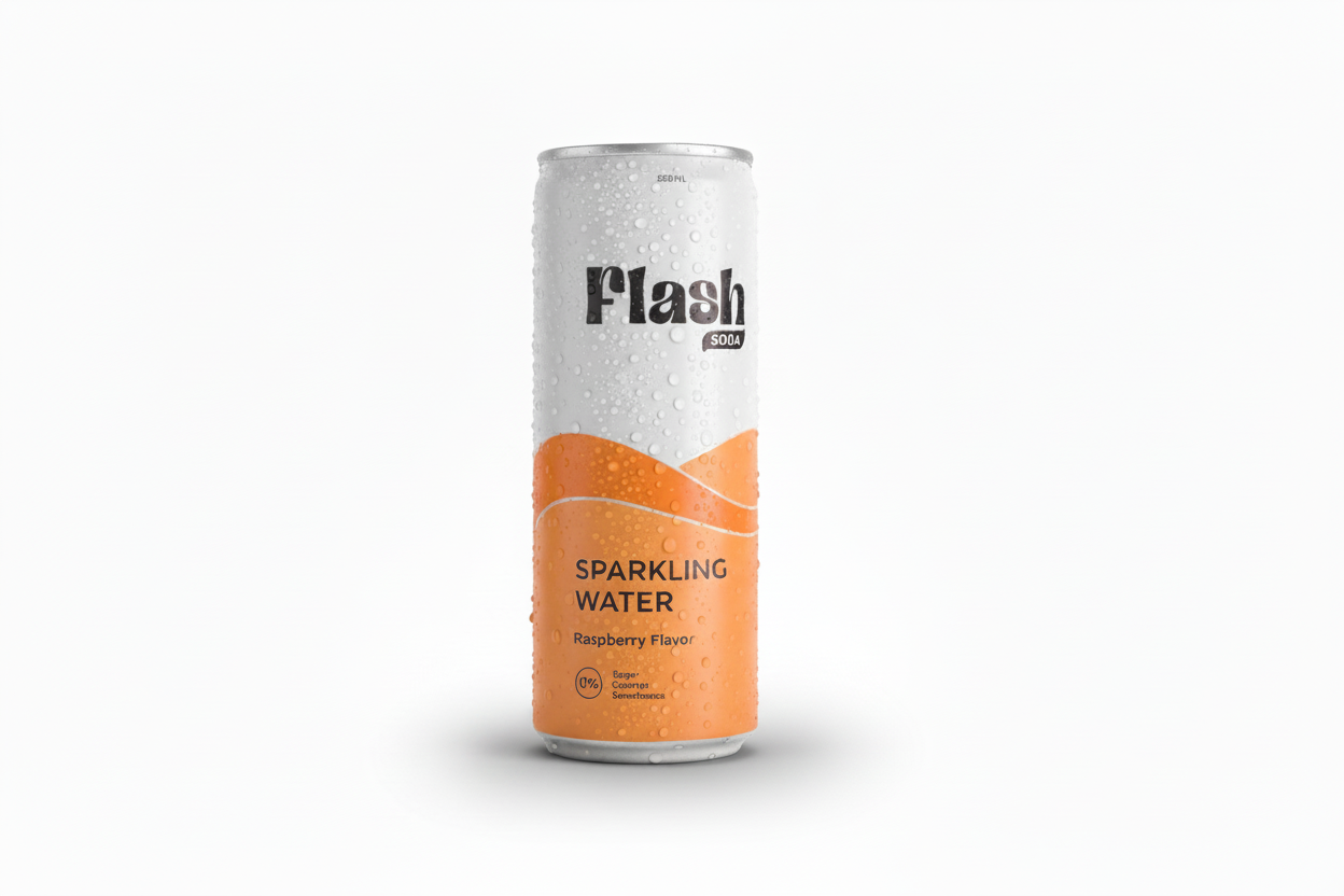 Flash Soda Sparkling Water – Raspberry Flavor (250ml) – FoodVera