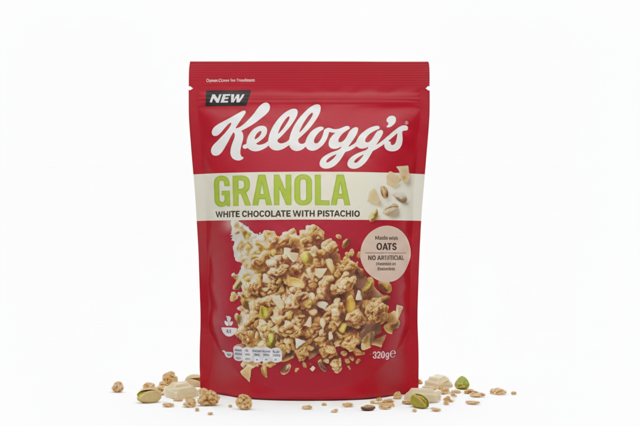 Kellogg’s Granola – White Chocolate & Pistachio (320g) – FoodVera