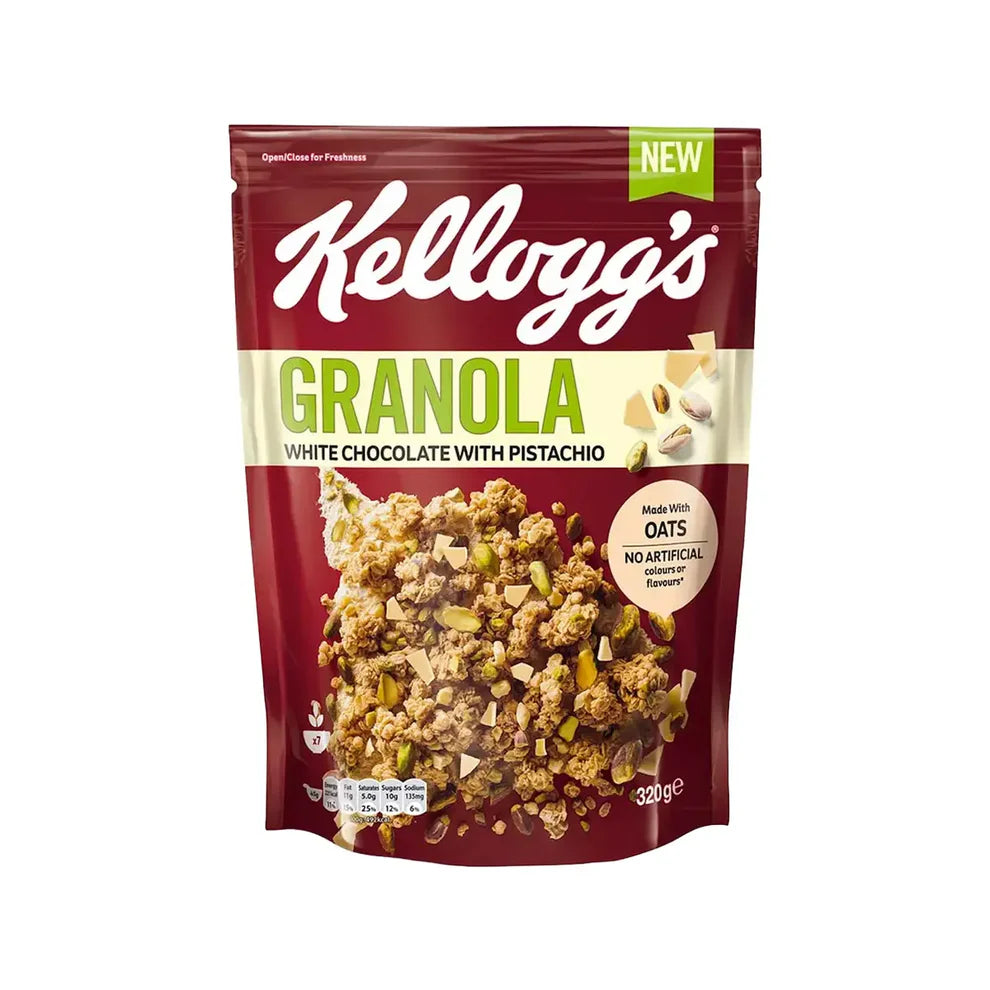 Kellogg’s Granola – White Chocolate & Pistachio (320g) – FoodVera